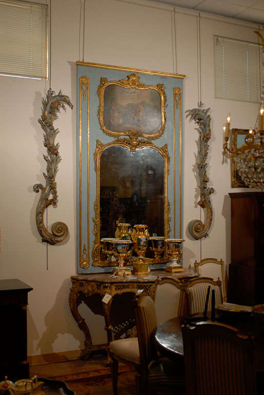 Pair of Large Continental Architectural Scroll Carvings at 1stDibs