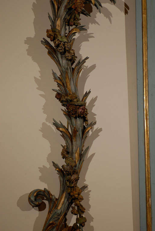 Pair of Large Continental Architectural Scroll Carvings at 1stDibs