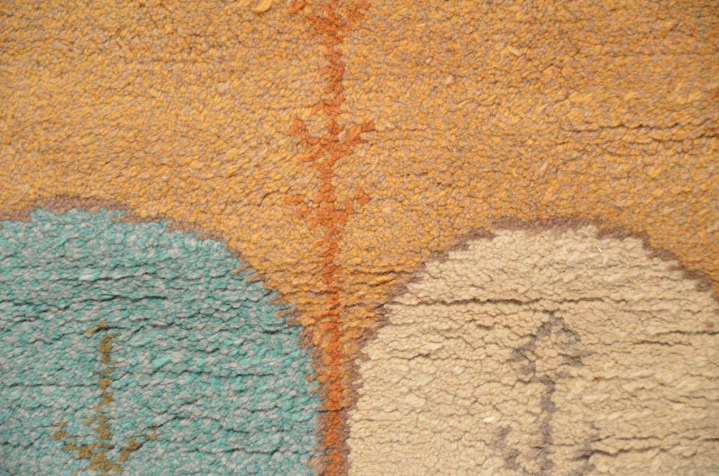 Vintage Garden Design Rug Monogrammed Eva Nemeth, 1970's For Sale at ...