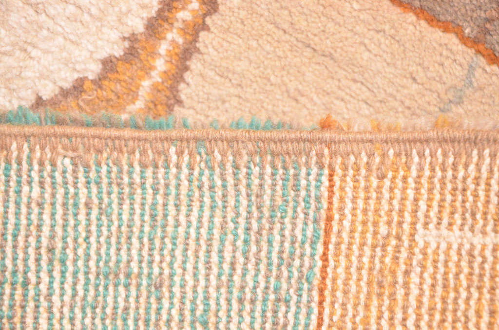 Vintage Garden Design Rug Monogrammed Eva Nemeth, 1970's For Sale at ...