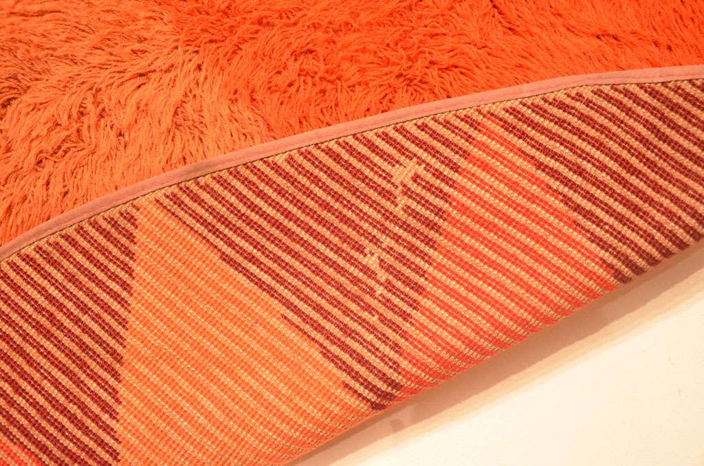 Marguerite Rya Round Wool Rug by Verner Panton 1960s Design For Sale at ...