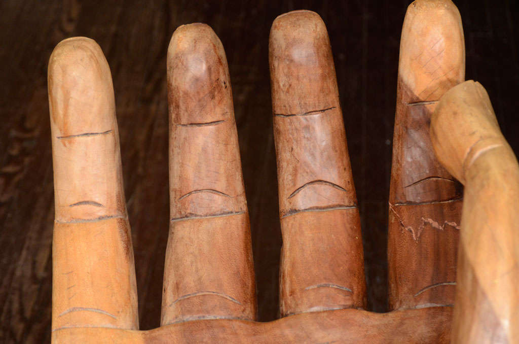 1960's Wooden Hand Chair at 1stDibs | hand chair wood, wood hand chair ...