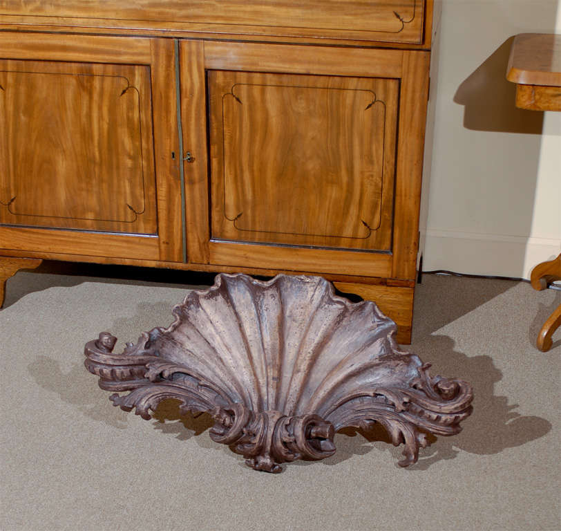 Large 18th Century French Architectural Shell Carving at 1stDibs