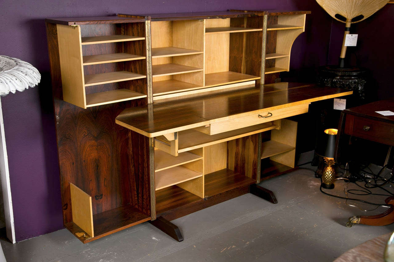 Scandinavian Modern Convertible "Hideway" Desk For Sale at 1stDibs