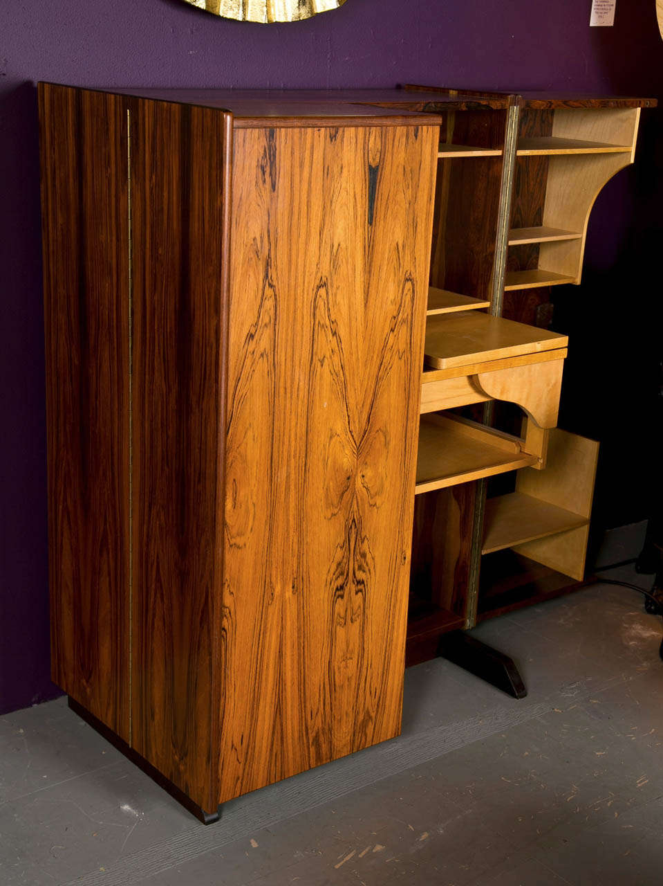 Scandinavian Modern Convertible "Hideway" Desk For Sale at 1stDibs