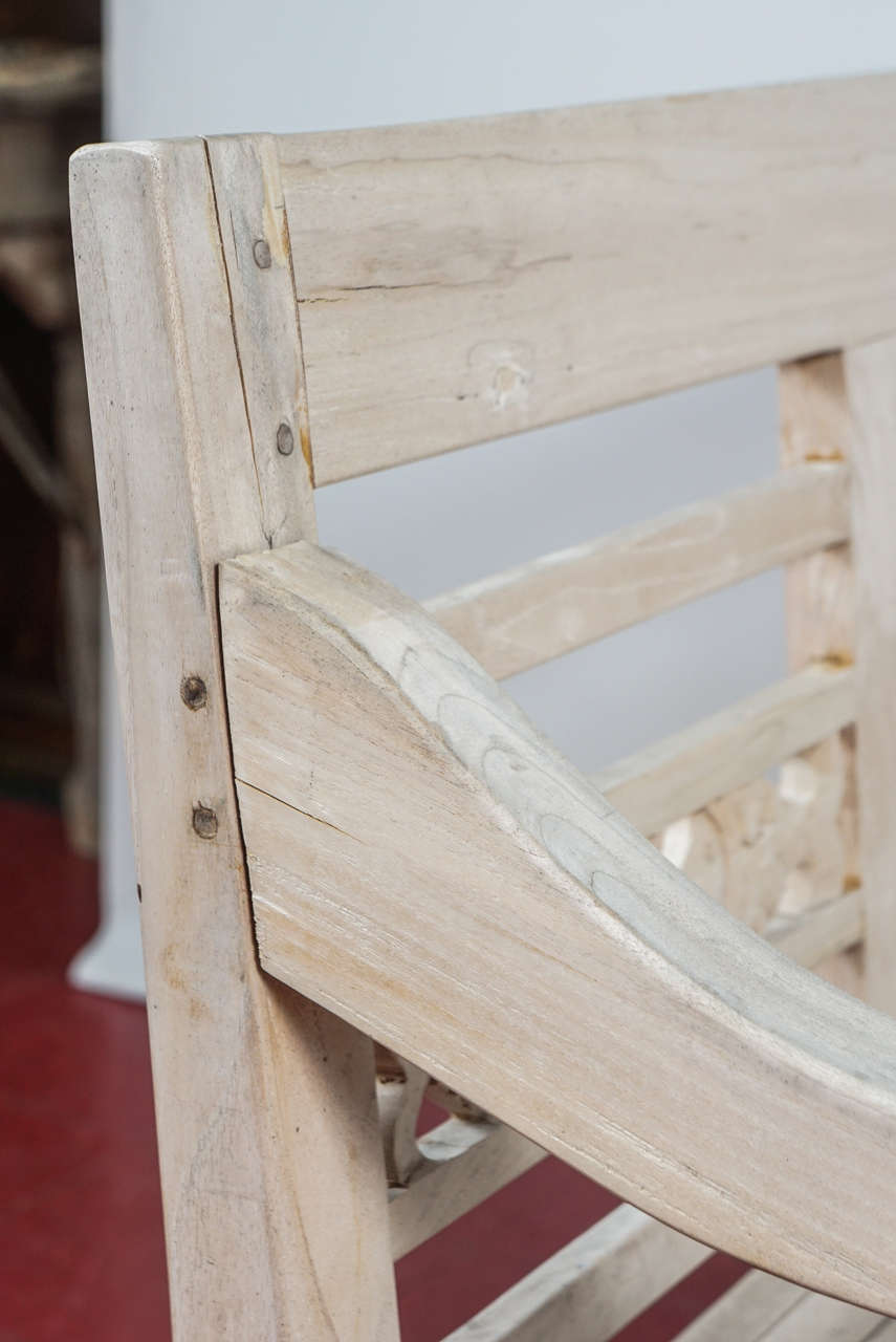 Dutch Colonial Teak Wood Garden Bench at 1stDibs | dutch bench