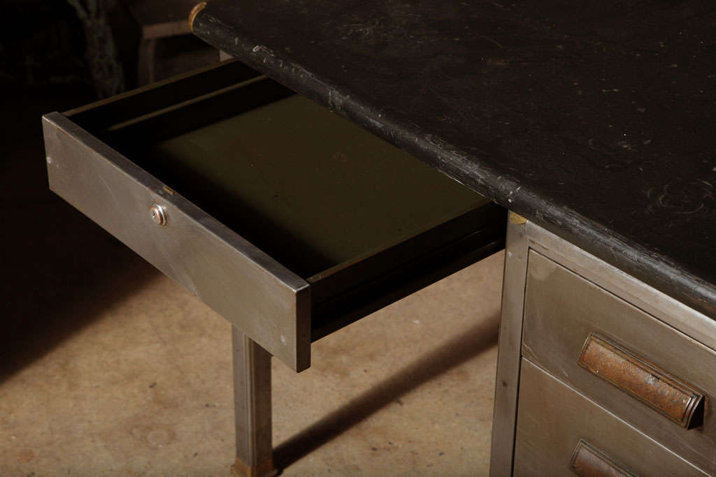 Steel Office Furniture Institute Desk at 1stDibs | steel office desk ...