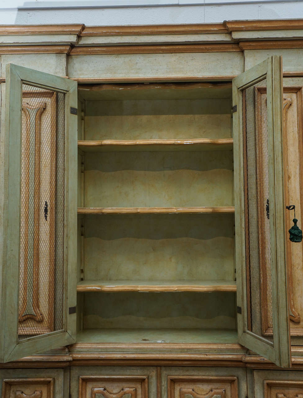 Painted Italian Style Cabinet For Sale at 1stDibs