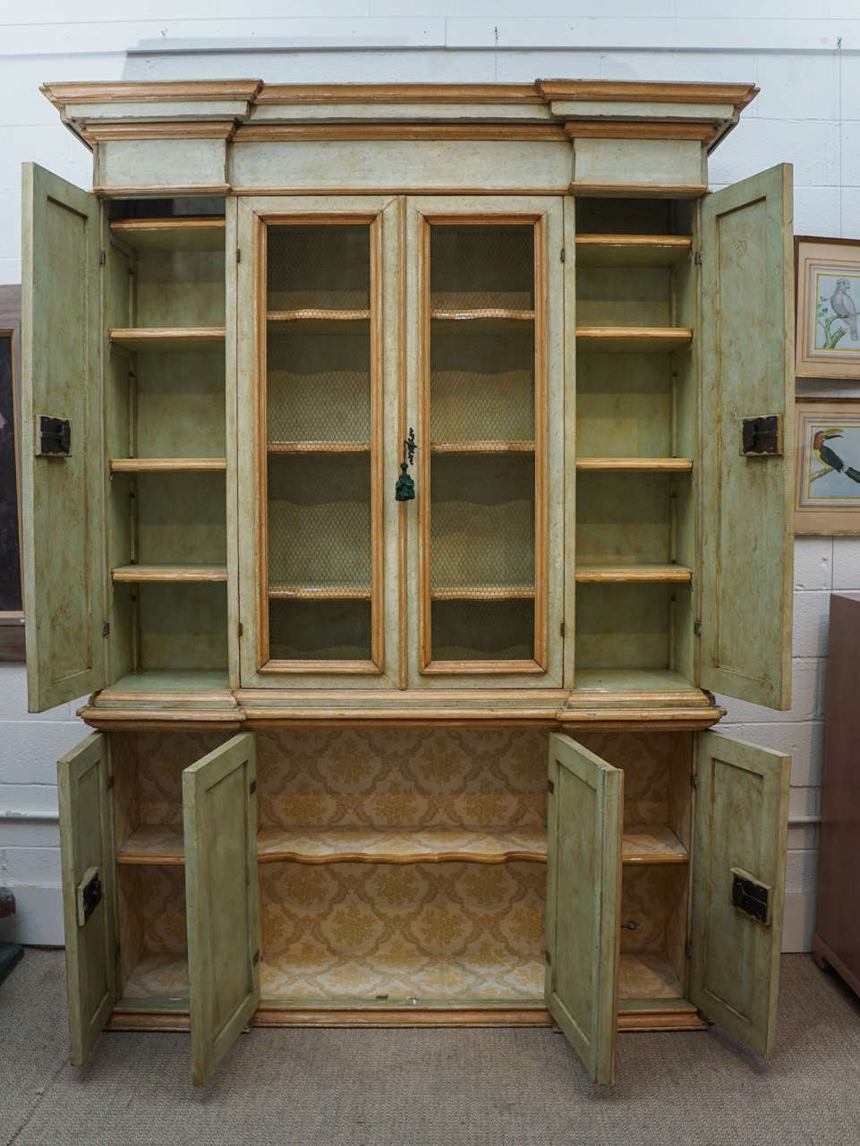 Painted Italian Style Cabinet For Sale at 1stDibs