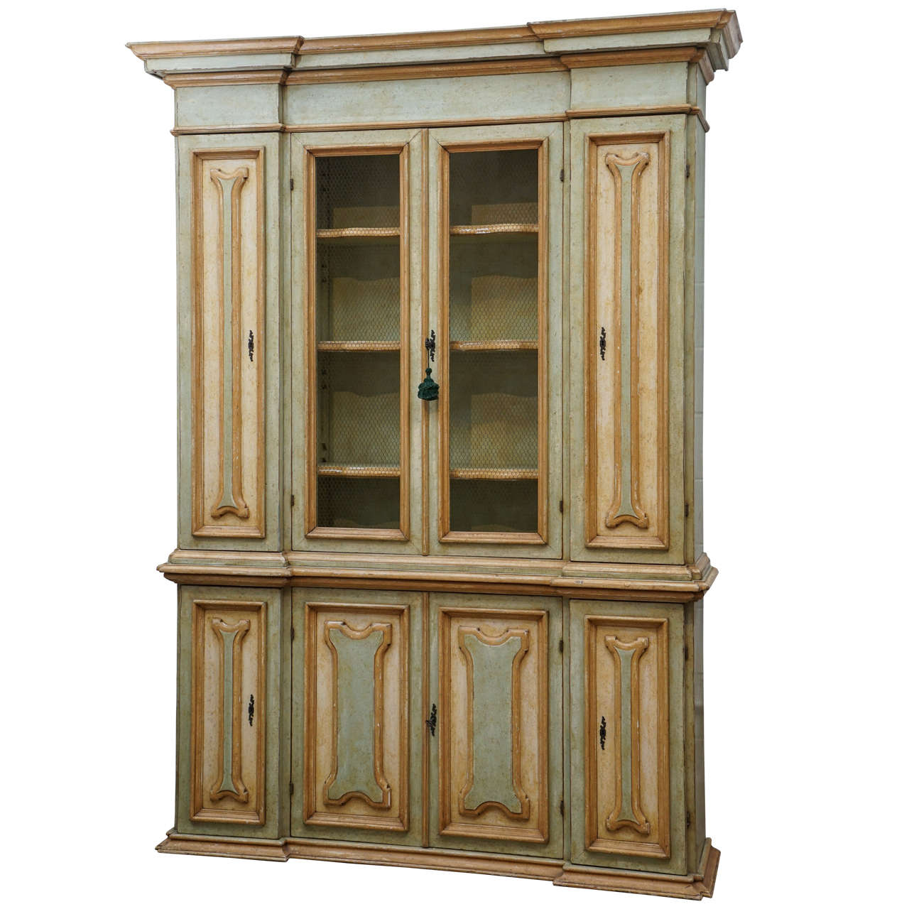 Painted Italian Style Cabinet For Sale at 1stDibs