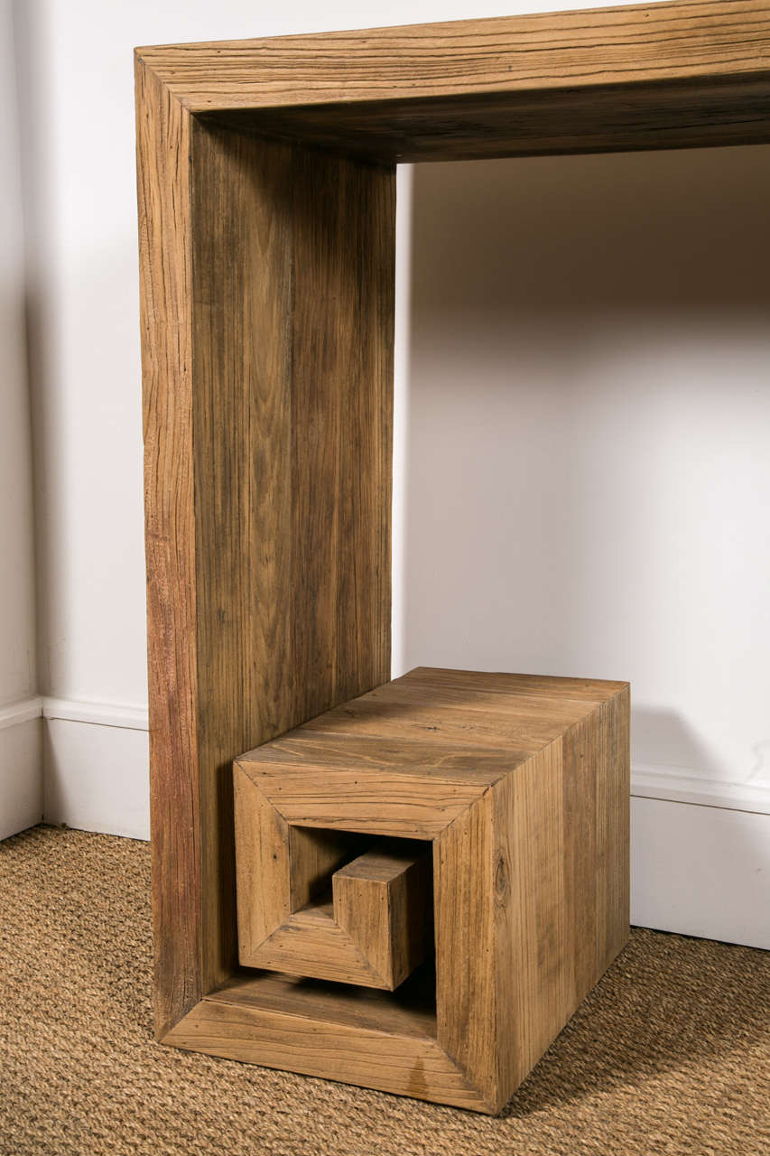 20th Century Scroll Legs Chinese Console Table For Sale at 1stDibs