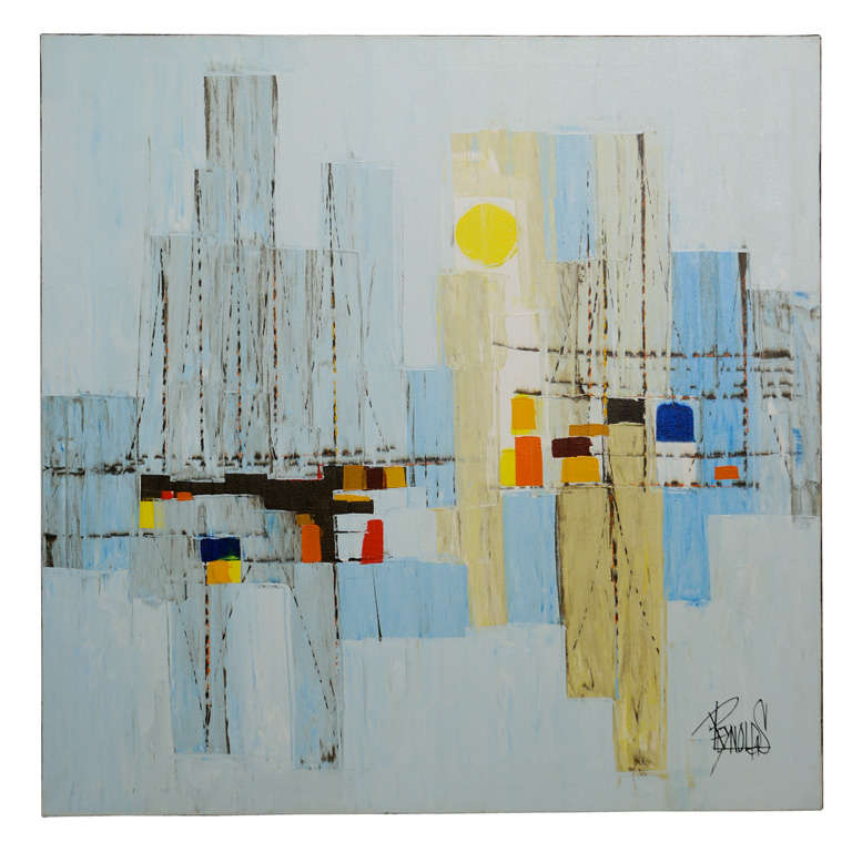 Reynolds Mid-century Abstract Painting at 1stDibs | mid century ...