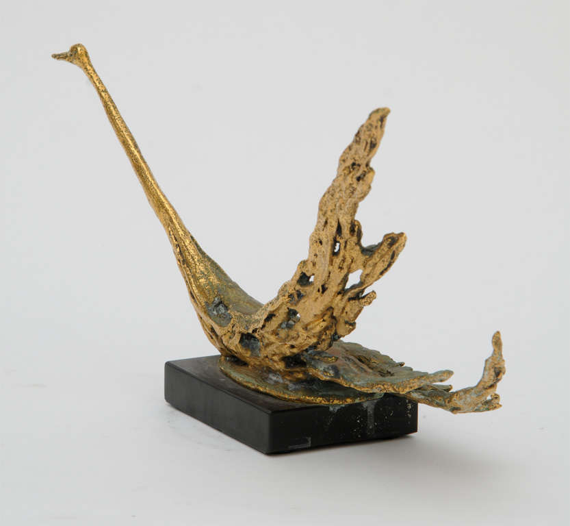 Peggy Reventlow Original Bronze Bird Sculpture For Sale at 1stDibs