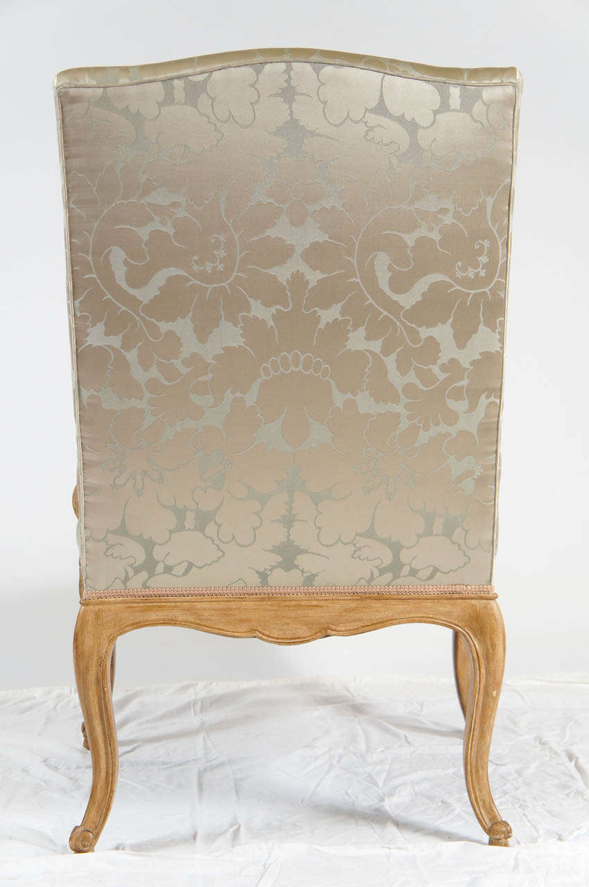 Louis XIV Style Chair, Silk Damask Upholstery at 1stDibs | louis xiv ...