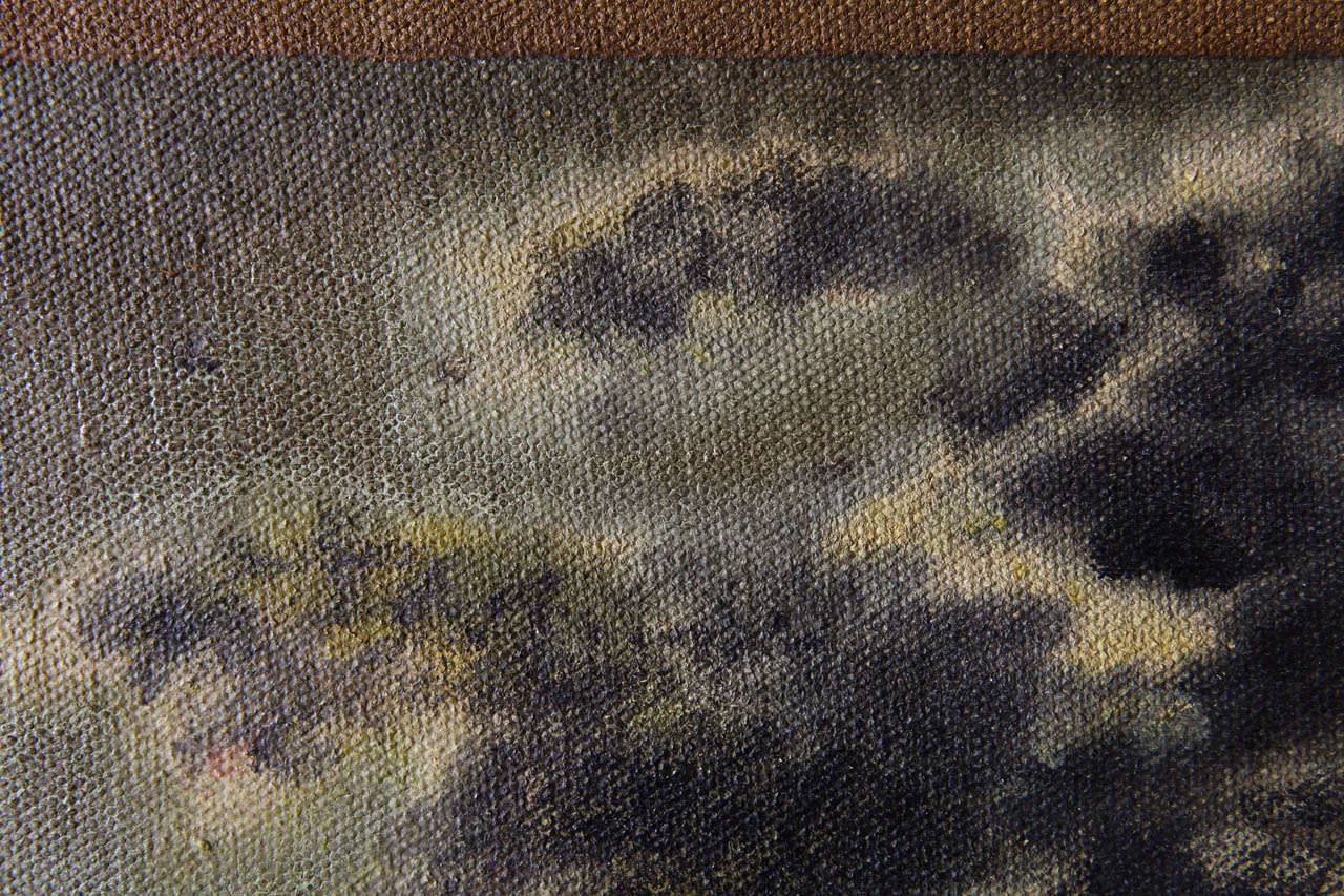 1940 Oil on Weave New York City Skyscraper Painting Attributed to Frank ...