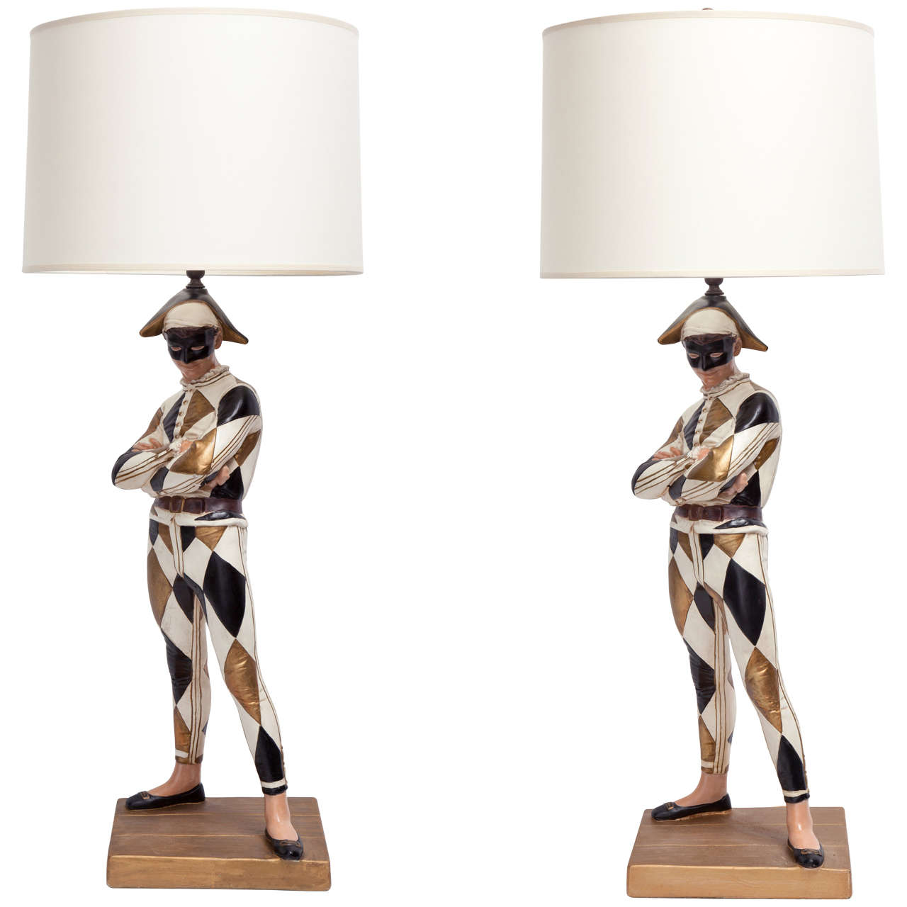 Pair of Mid-Century Modern Harlequin Table Lamps at 1stDibs | harlequin ...