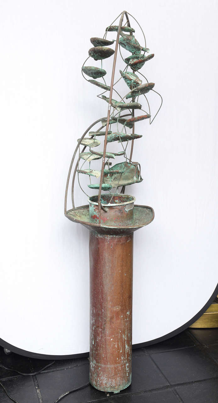 Fritz Van Der Bovenkamp Copper Fountain at 1stDibs
