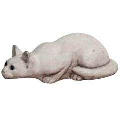 Crouching Cast Stone Cat at 1stDibs | stone cat sculpture, cat ...