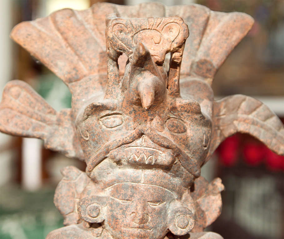 Reproduction of Clay Aztec Ceremonial Figure For Sale at 1stDibs