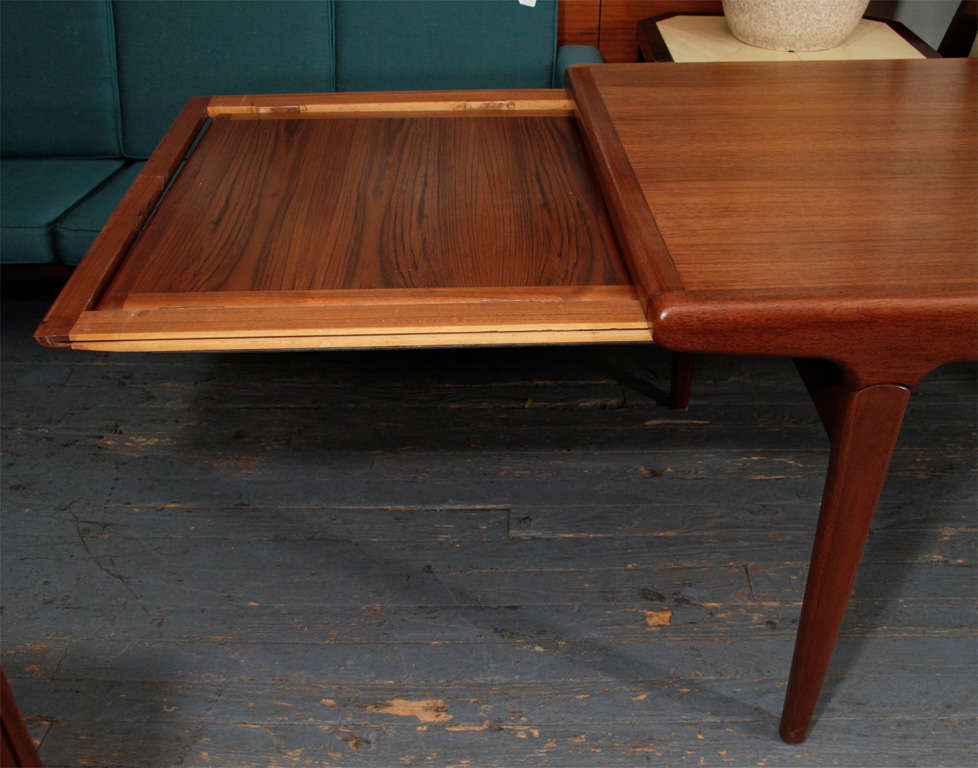 Danish Expandable Dining Table by Johannes Andersen at 1stDibs
