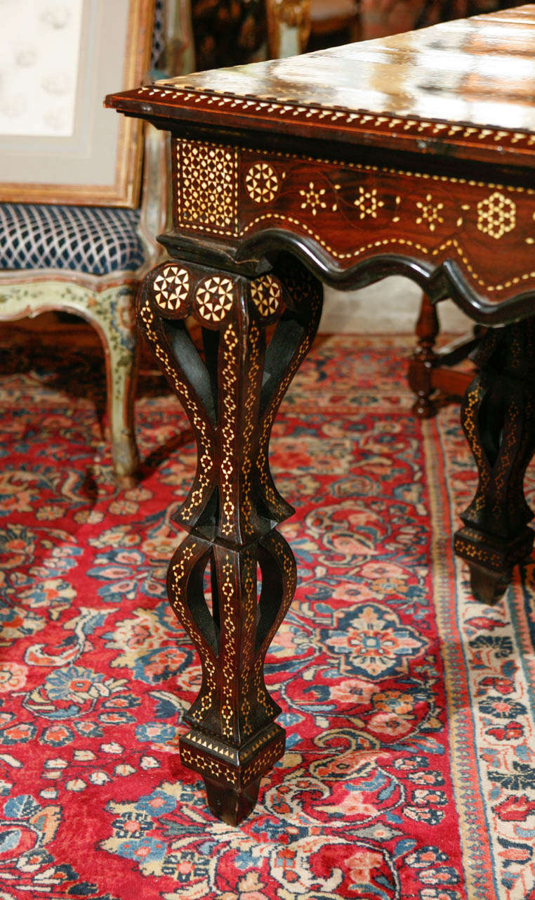 Inlaid, Baroque-Style Table For Sale at 1stDibs