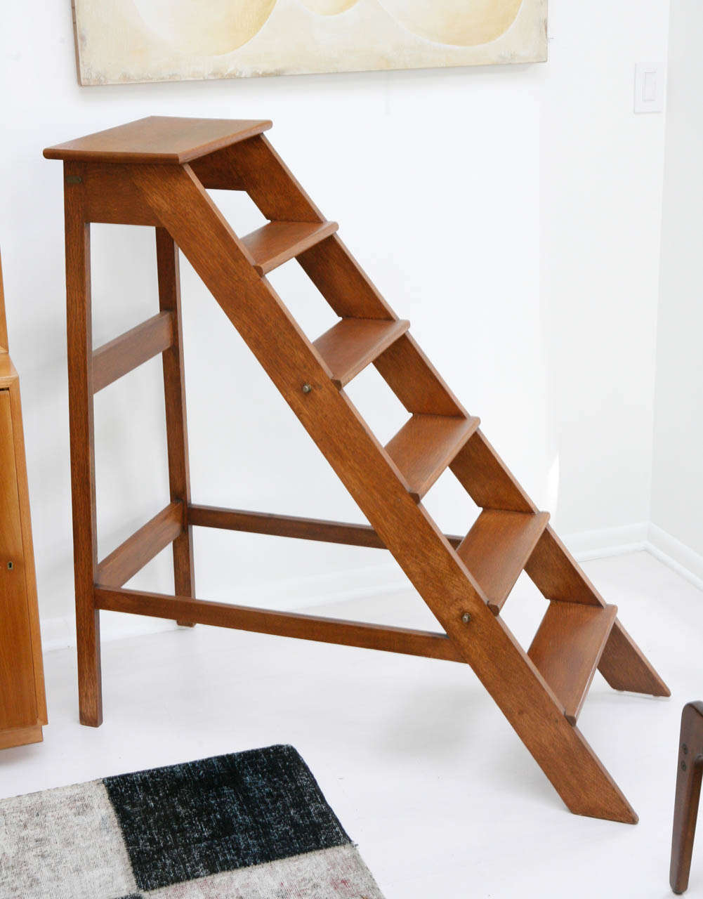 Vintage Library Ladder at 1stDibs