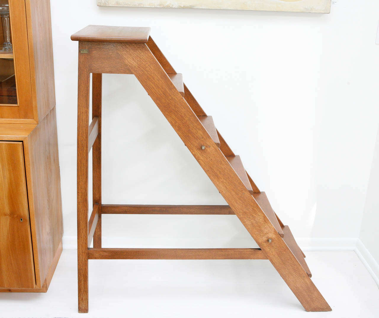 Vintage Library Ladder at 1stDibs
