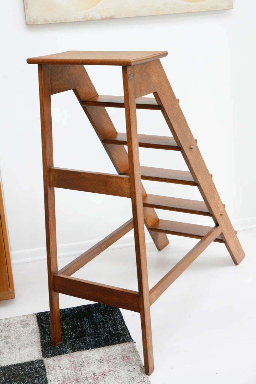 Vintage Library Ladder at 1stDibs
