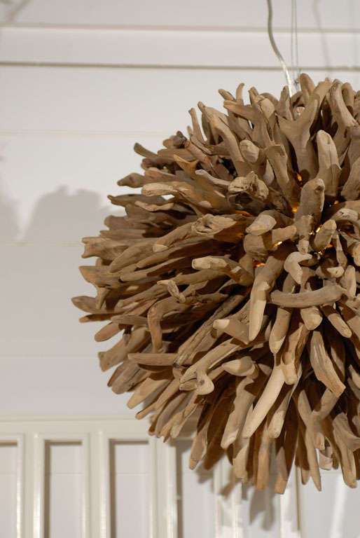 Driftwood Ball Chandelier For Sale at 1stDibs