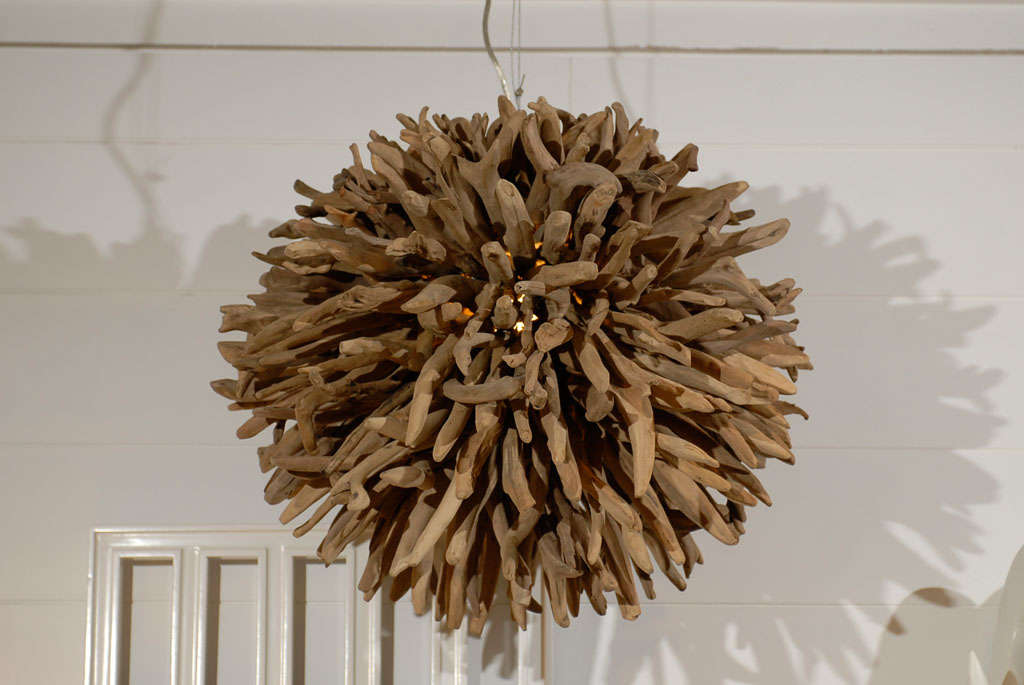 Driftwood Ball Chandelier For Sale at 1stDibs