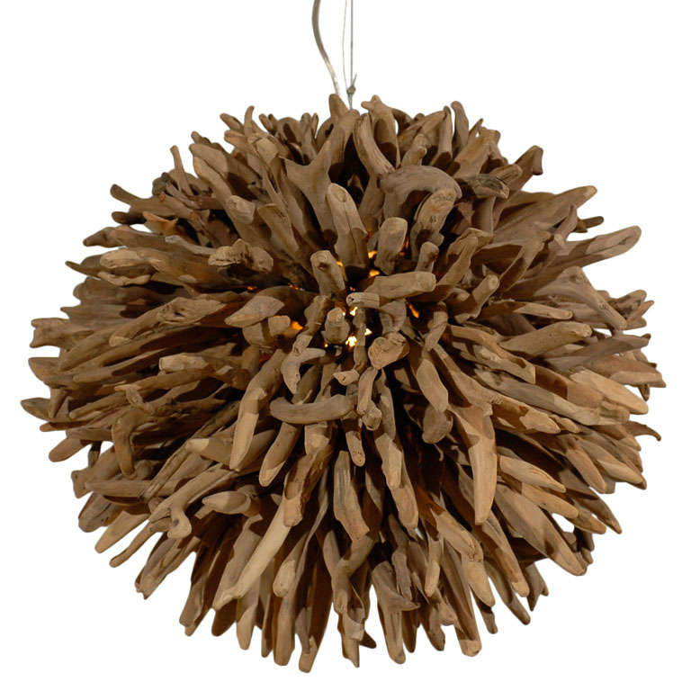Driftwood Ball Chandelier For Sale at 1stDibs