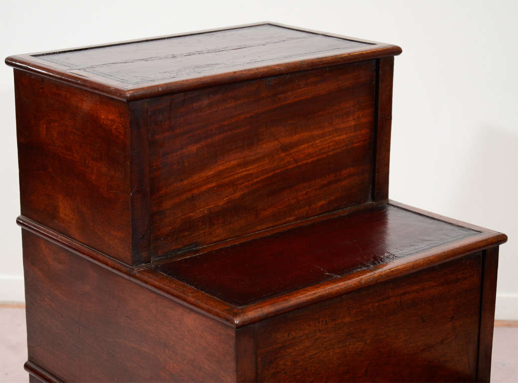 Antique 19th Century Library Step Stool with Leather Insets at 1stDibs ...