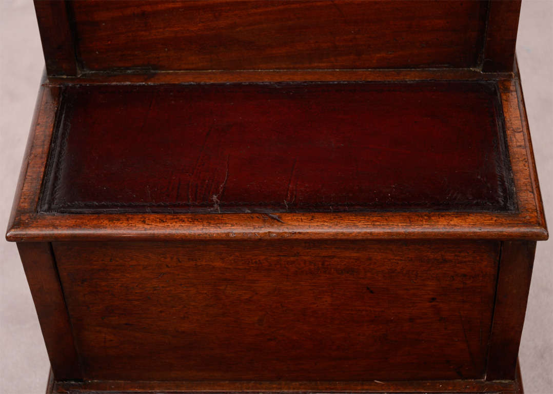 Antique 19th Century Library Step Stool with Leather Insets at 1stDibs ...