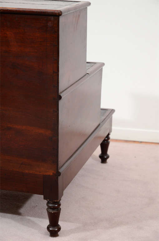 Antique 19th Century Library Step Stool with Leather Insets at 1stDibs ...