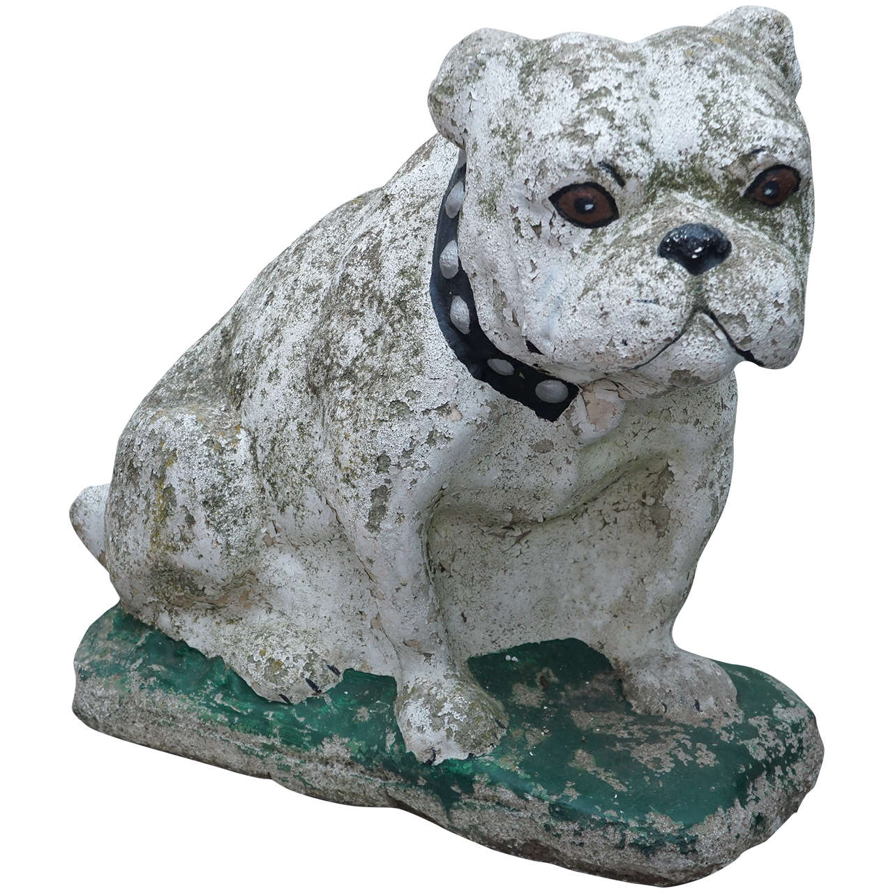 English Bulldog Cast Cement Garden Sculpture at 1stDibs