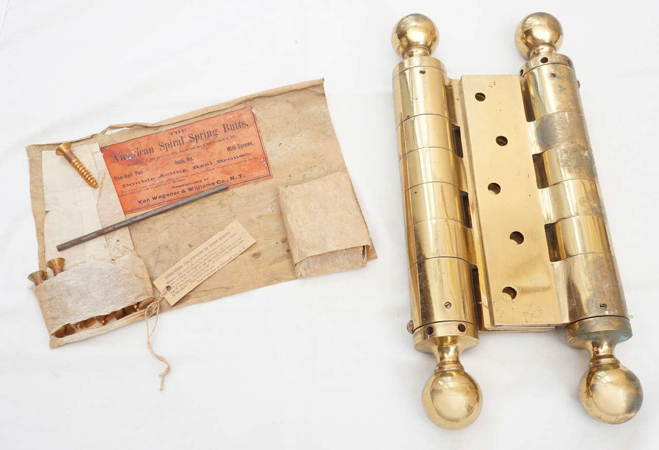 Enormous Solid Brass Church Door Hinges Paperweight For Sale at 1stDibs