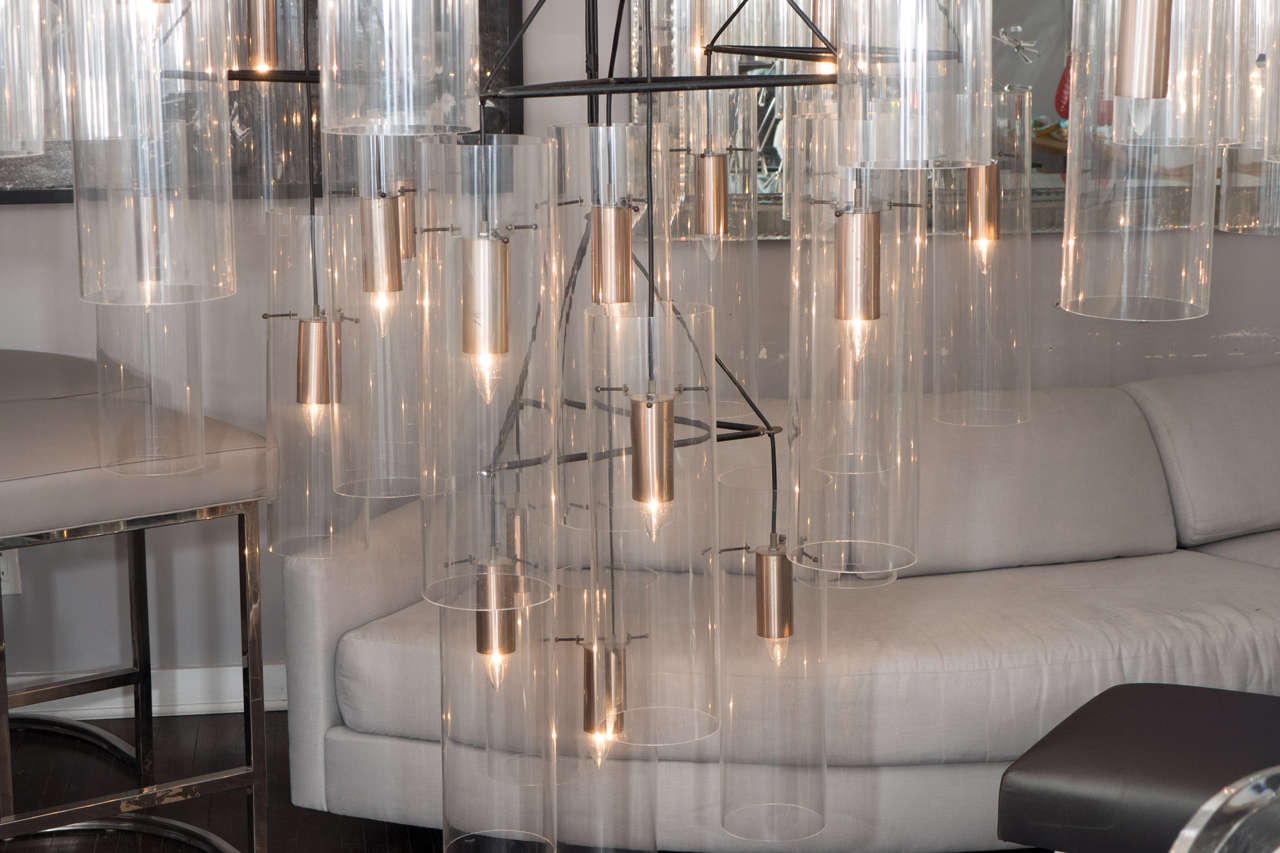 Huge Custom Acrylic Pendant Chandelier in the Manner of Aartreme For ...