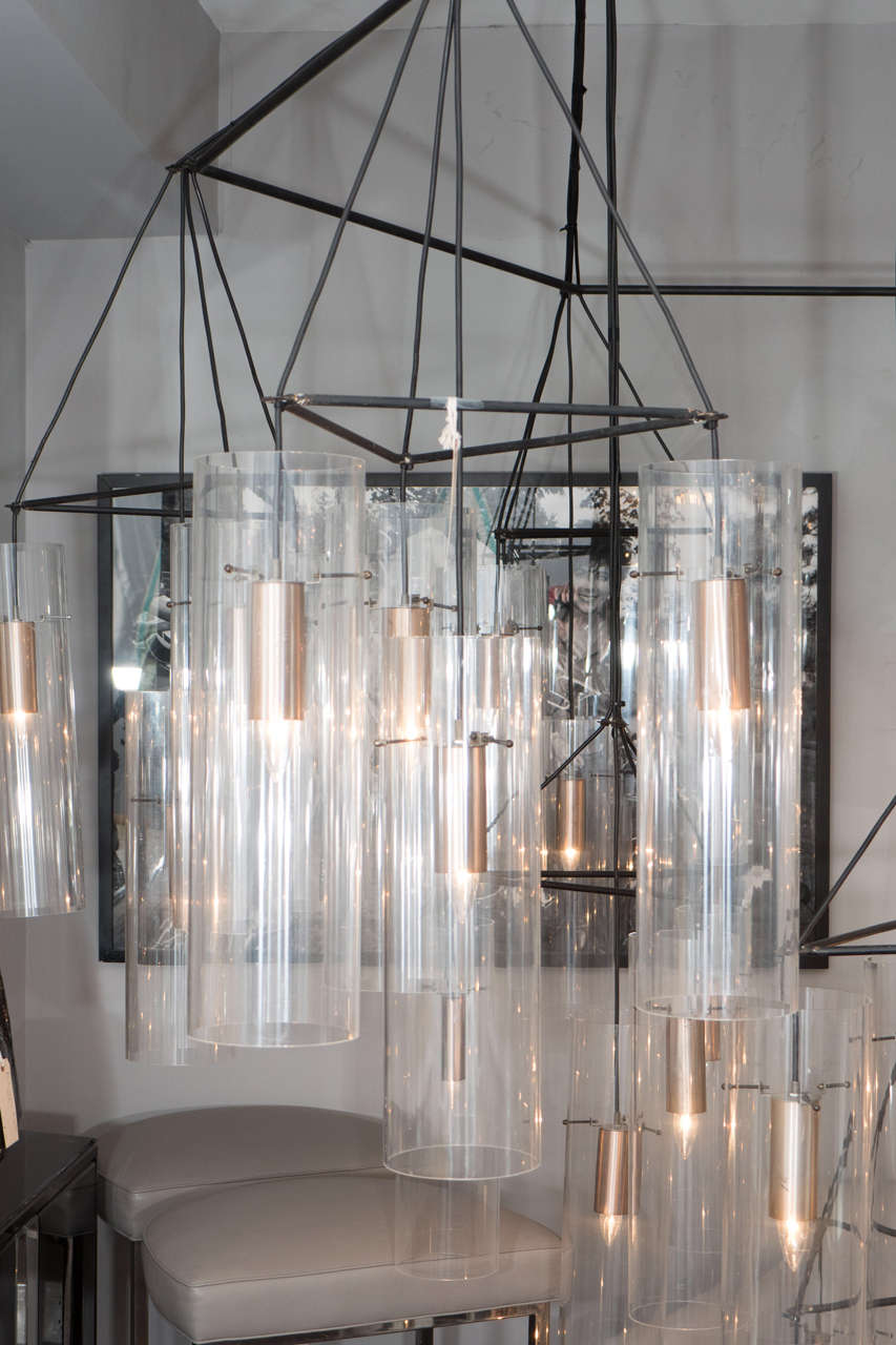 Huge Custom Acrylic Pendant Chandelier in the Manner of Aartreme For ...