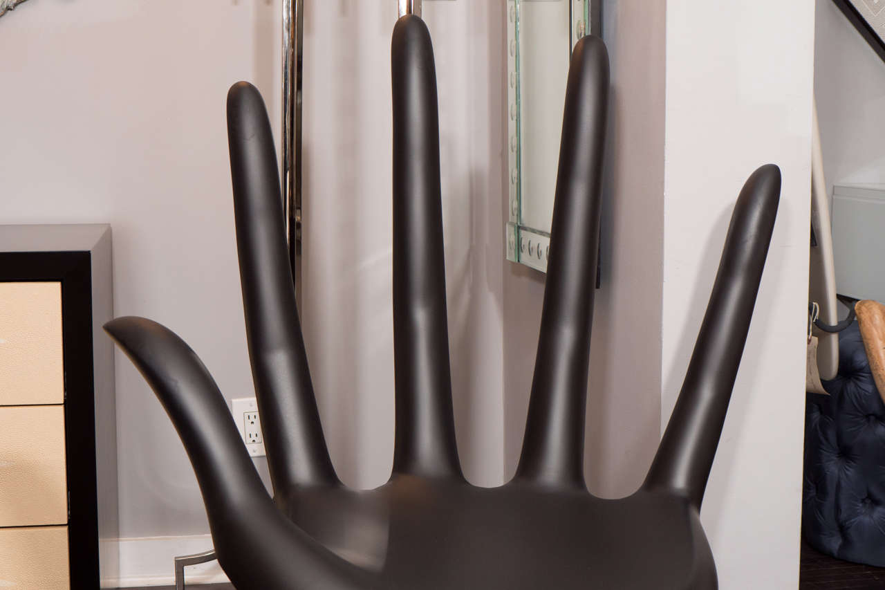 Mid century black hand chair at 1stDibs | hand chair black, mid century ...