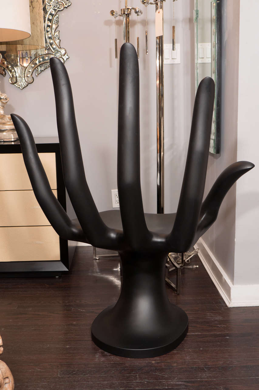 Mid century black hand chair at 1stDibs | hand chair black, mid century ...