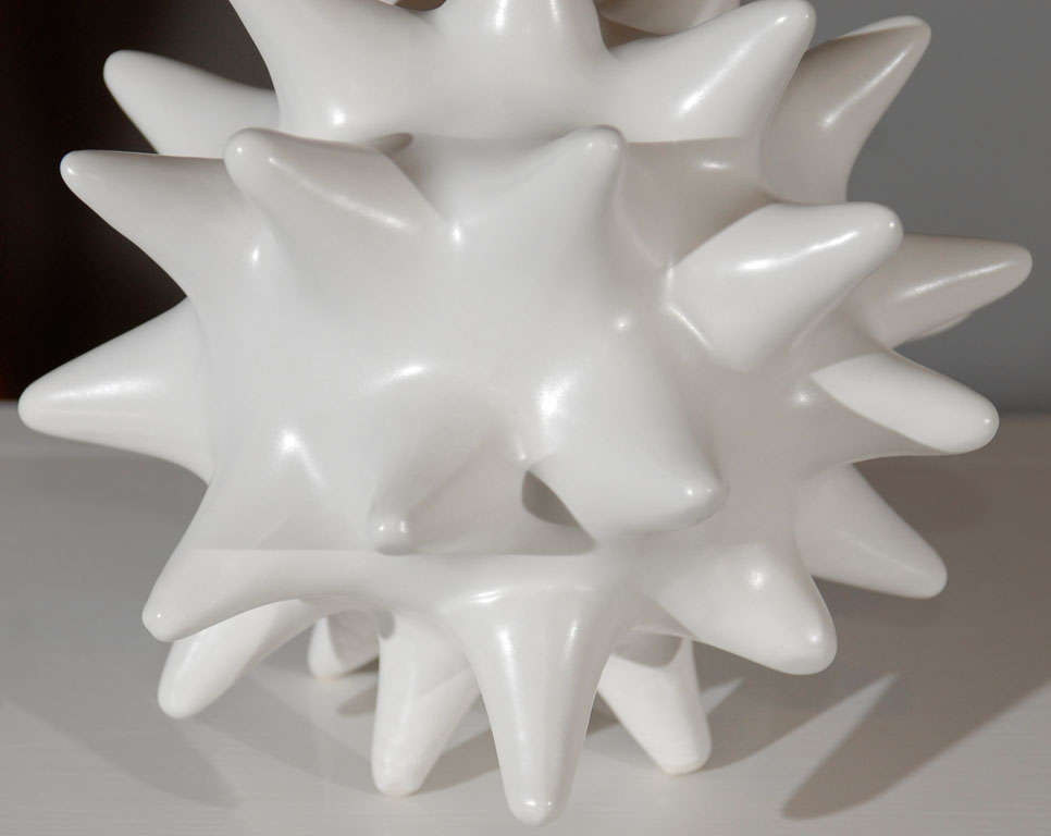 White Spike Sphere For Sale at 1stDibs