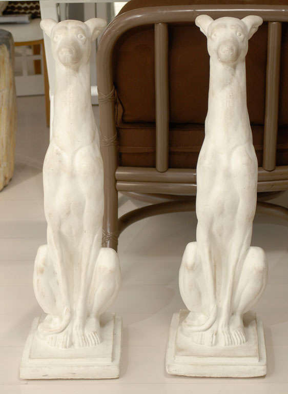 Vintage Dog Statue at 1stDibs