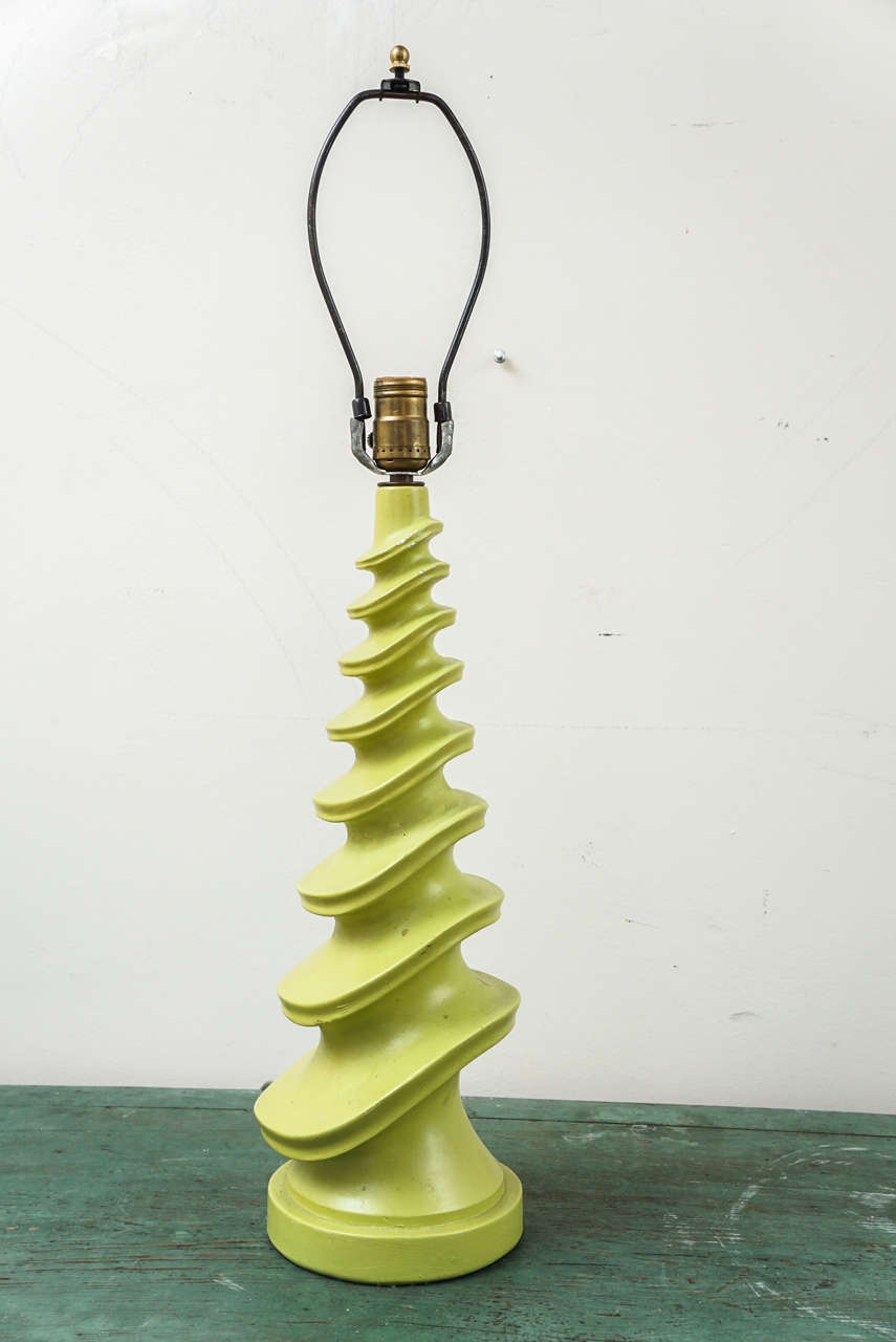 Pair of Plasto Lamps in Chartreuse at 1stDibs | chartreuse lamps ...