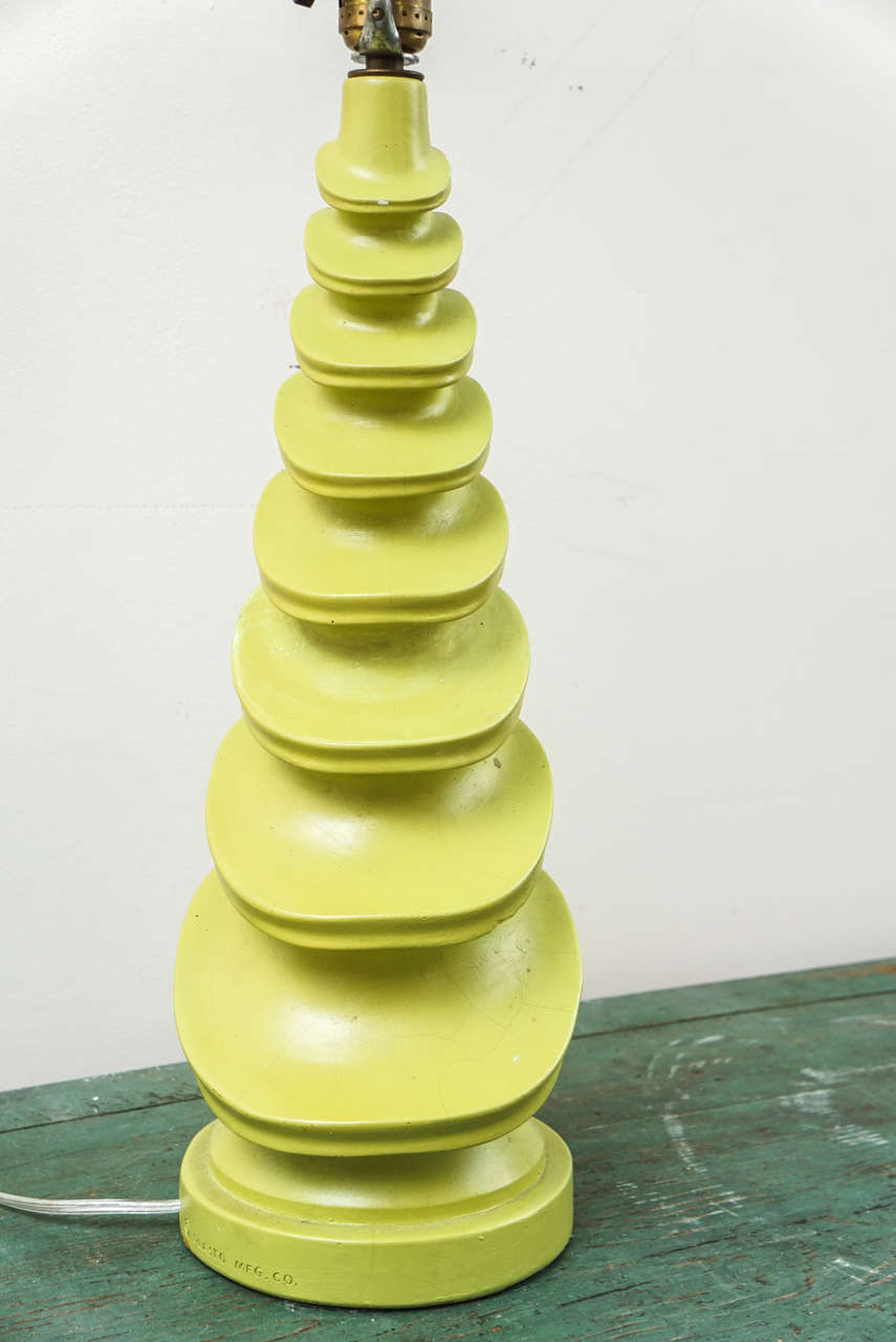 Pair of Plasto Lamps in Chartreuse at 1stDibs | chartreuse lamps ...