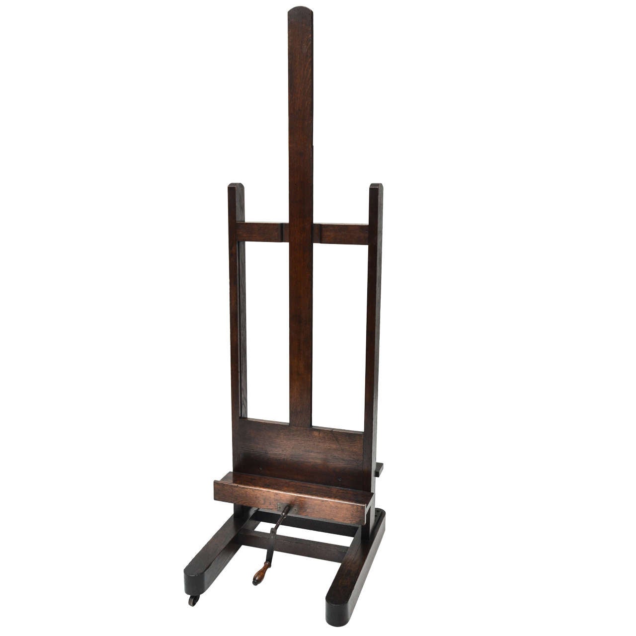 19th Century English Oak Artist's Easel, Completely Restored at 1stDibs