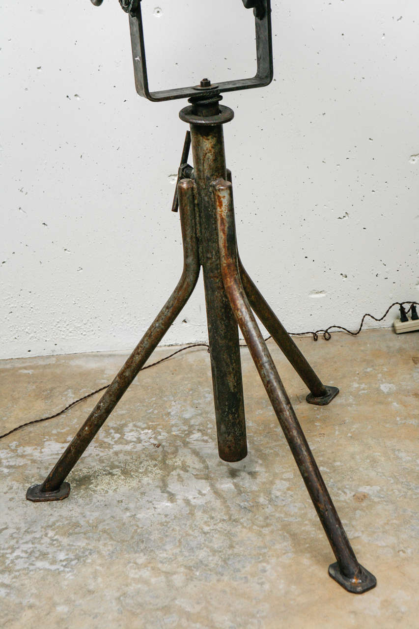 19th Century Industrial Standing Lamp at 1stDibs