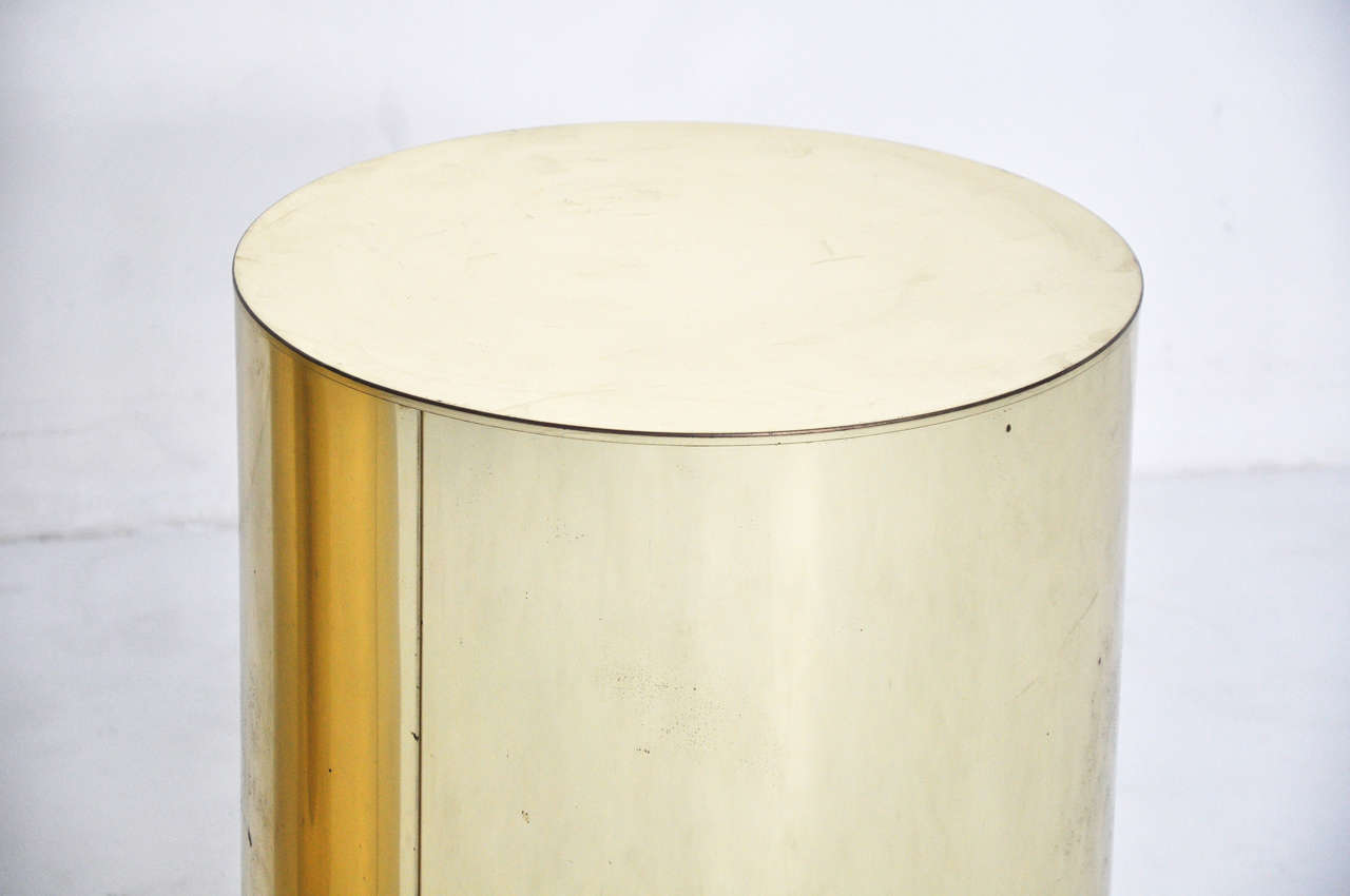 C. Jere Brass Drum End Tables at 1stDibs