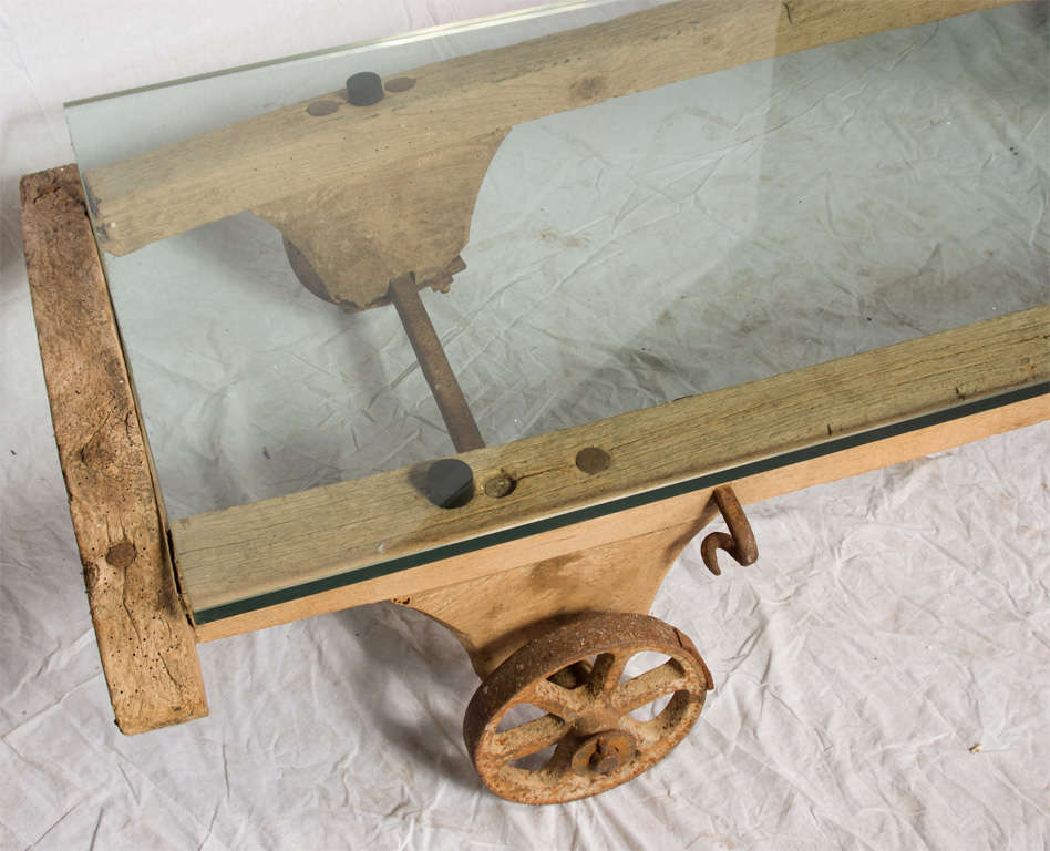 Large Coffee Table Cart on Wheels For Sale at 1stDibs | table cart with ...