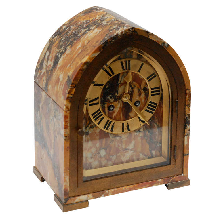 Marble and Brass Desk Clock by Tiffany and Co. at 1stDibs | tiffany and ...