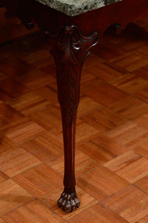 A Fine 18th Century Irish Mahogany Console Table With Connemara Marble ...